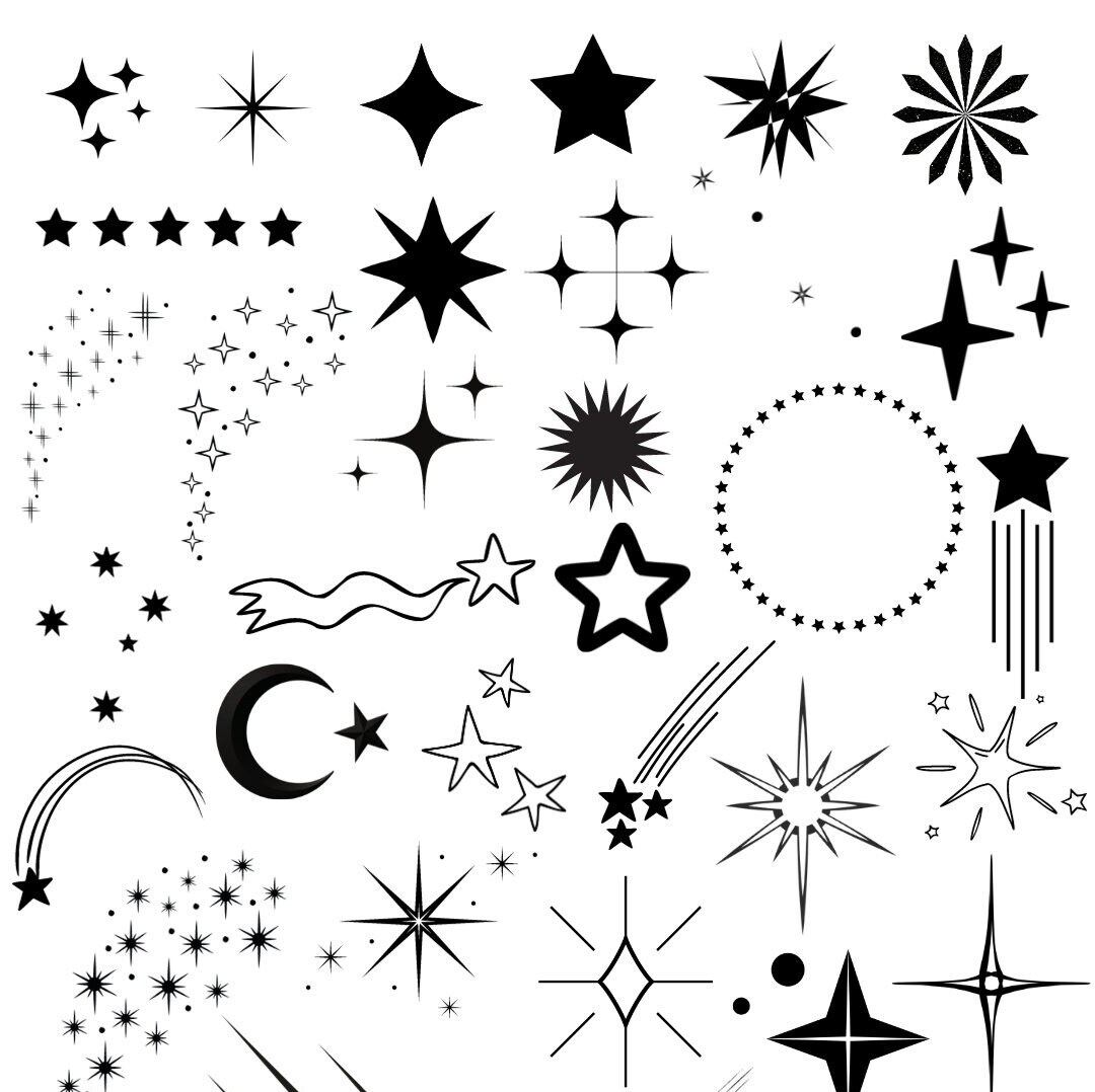 Star SVG, Twinkling Stars, Sparkle Cut Files for Cricut, Sparkling ...