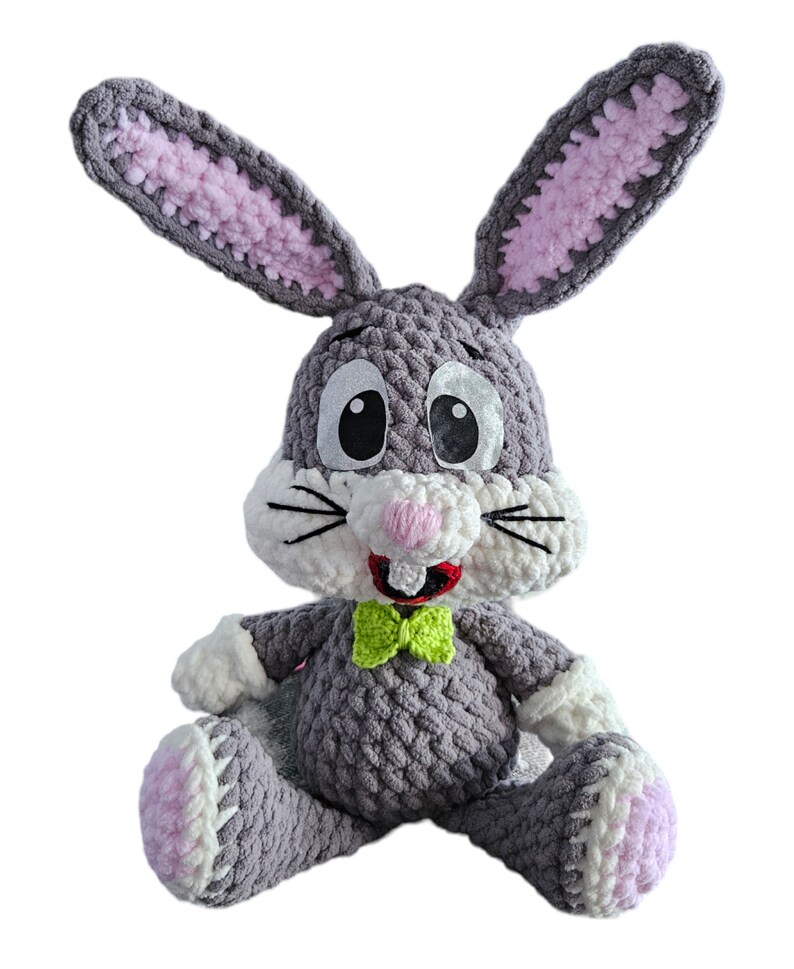 Crochet Hoppy Bunny Pattern, Crochet Bunny Pattern, Crochet Plushies ...