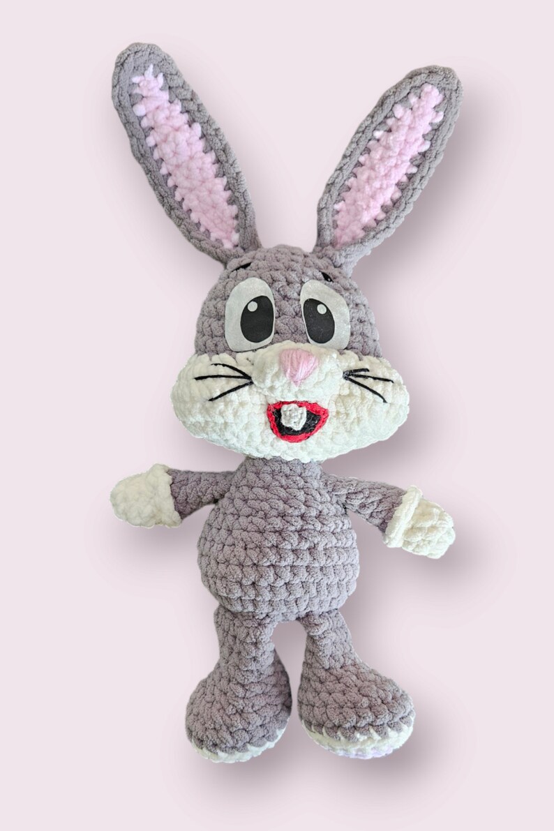 Crochet Hoppy Bunny Pattern, Crochet Bunny Pattern, Crochet Plushies ...