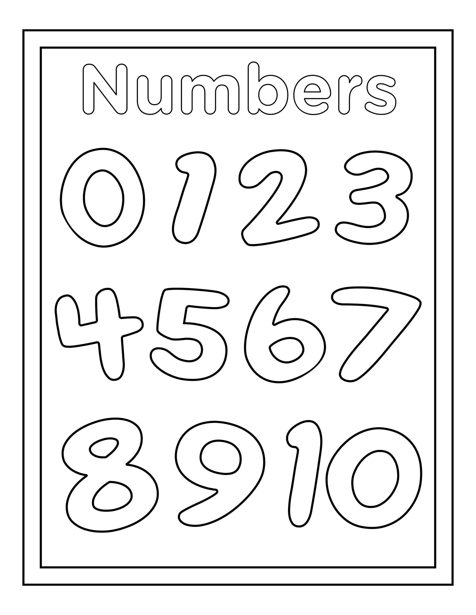 Numeric Alphabet Coloring Colouring pages 16 number designs | Etsy