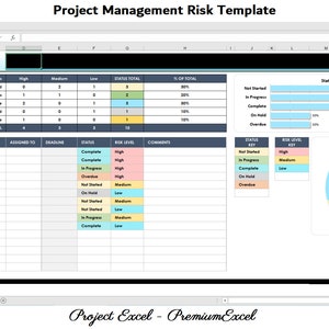 Automated Gantt Chart & Risk Template: Project Management in Excel ...