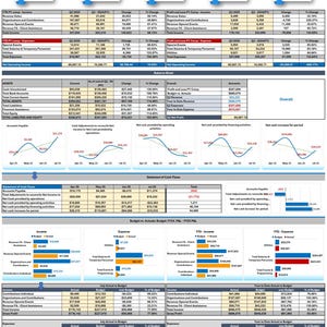 Financial Infographics Excel Template: Automated Financial Statement ...
