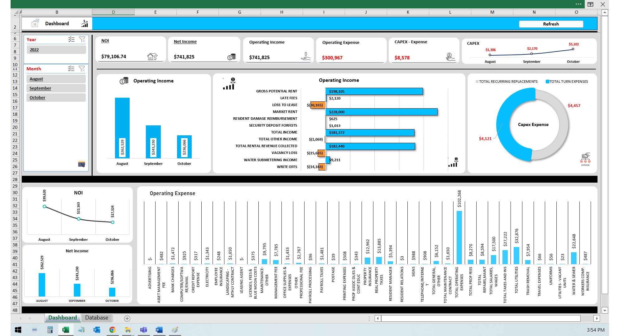 Financial Dashboard | Finance Dashboard | CAPEX and OPEX Dashboard ...