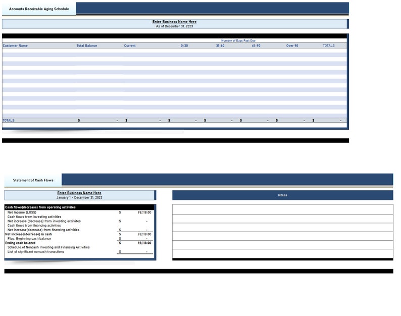 Financial Tracker: KPI Excel Dashboard (automated) - Etsy