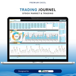Stock Market Excel Dashboard: Trading Journal Template - Etsy