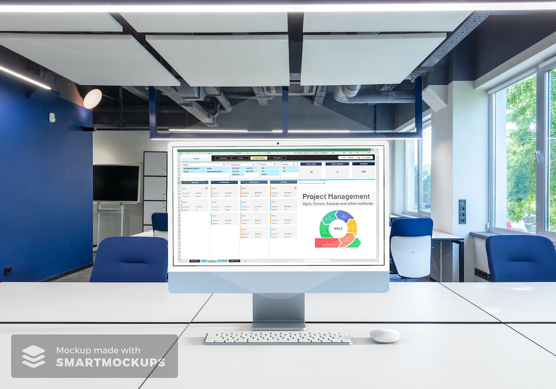 Ultimate Agile Project Management Dashboard - Automated KANBAN - Excel ...