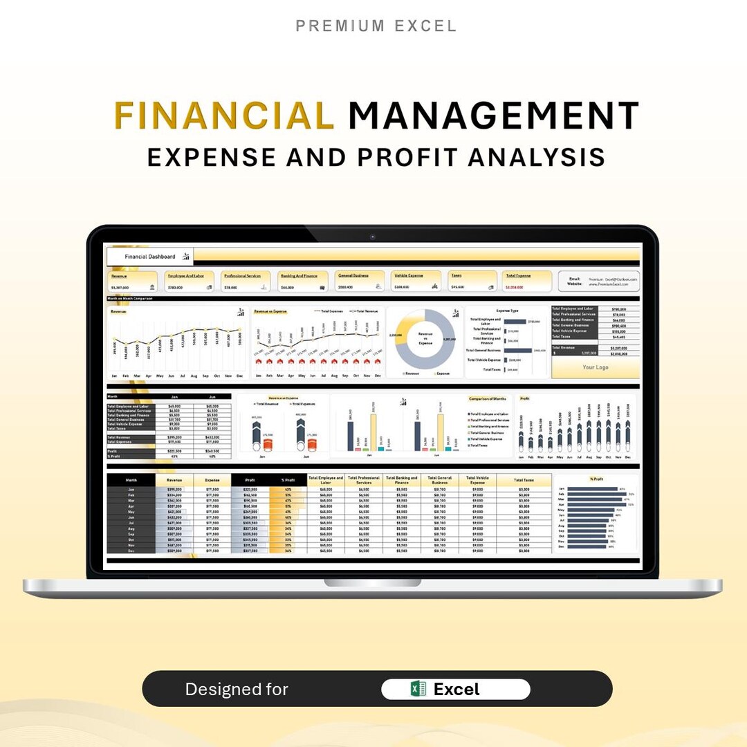 Report and Track Financial Effortlessly - Excel Dashboard - Etsy