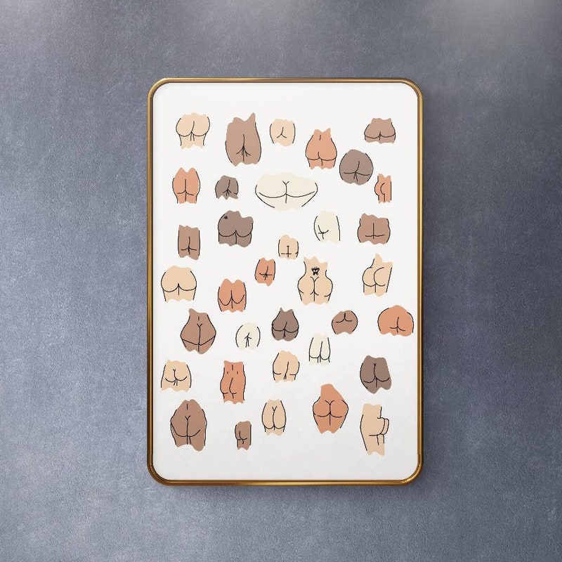 Butt Line Art - Etsy