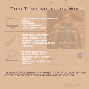 Custom Website Template for Wix, Small Business Wix Template ...