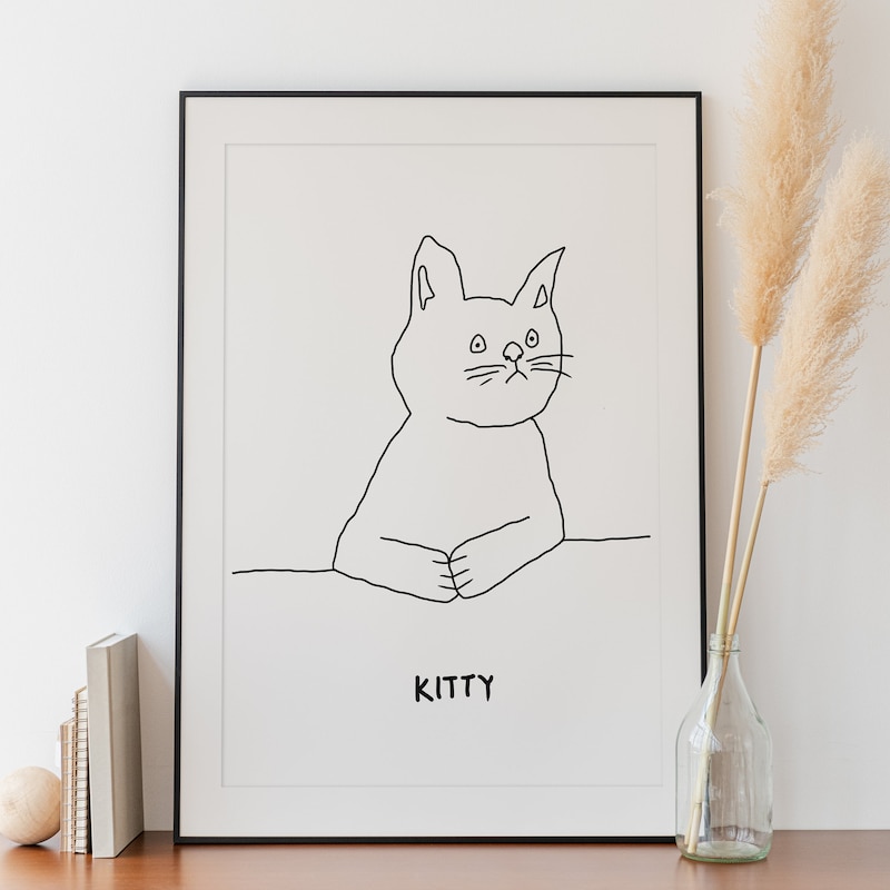 Ugly Dog Drawing - Etsy UK