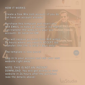 Custom Website Template for Wix, Small Business Wix Template ...