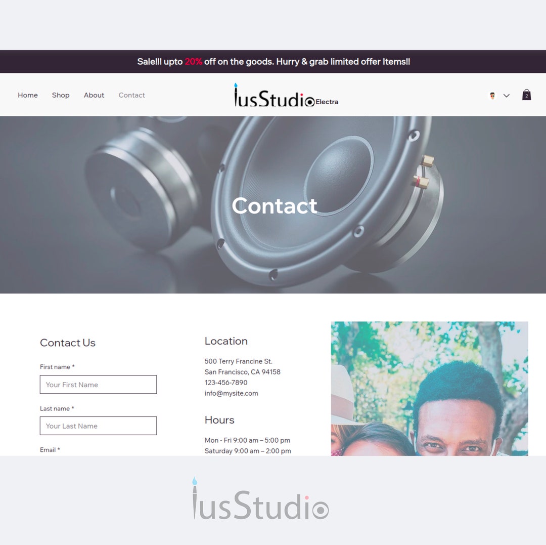 Custom Website Template for Wix, Small Business Wix Template ...