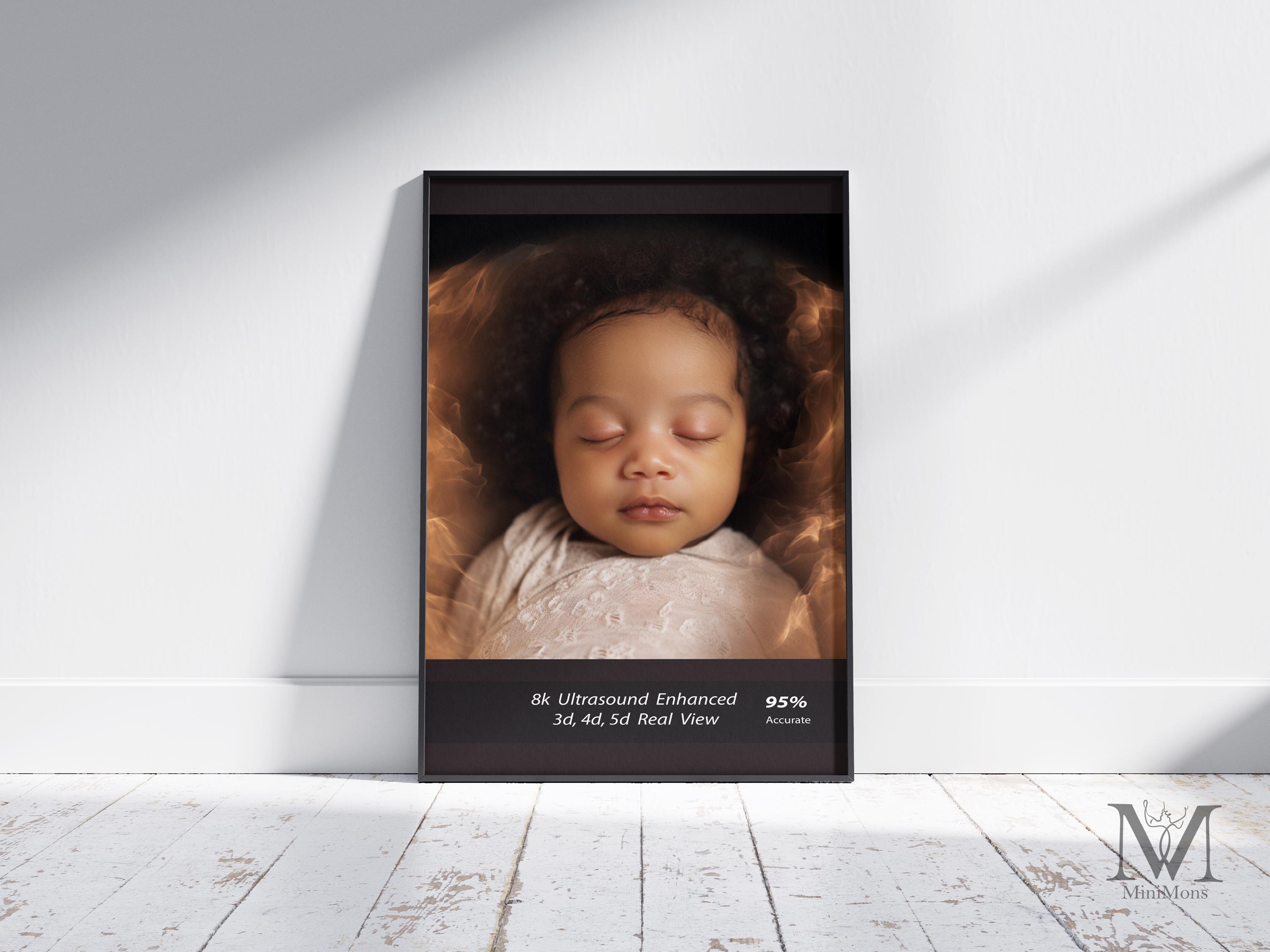 8K Enhanced Ultrasound Baby Scan: Custom 3D/4D/5D Real View - Etsy