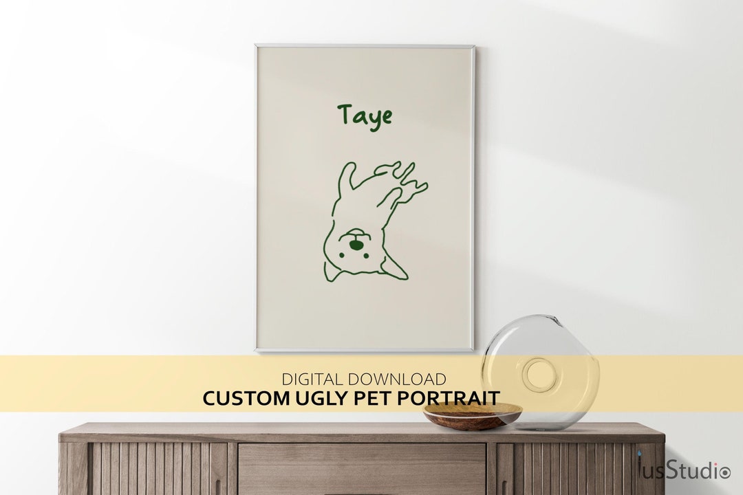 CUSTOM BADLY Drawn Portrait, UGLY Art, Color Bad Portrait, Custom ...