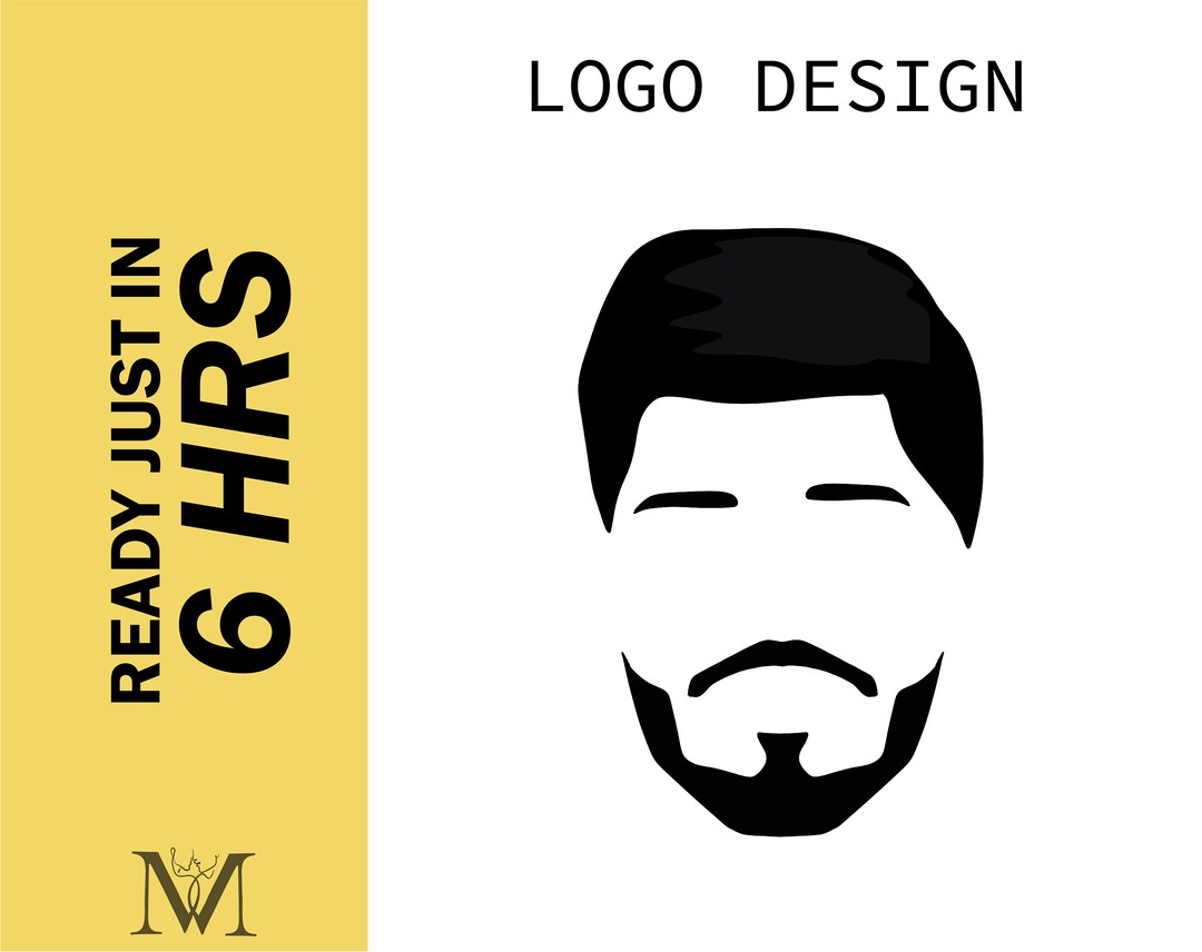 Custom Face Logo Portrait: Personalized Tattoo Design (digital Art) - Etsy