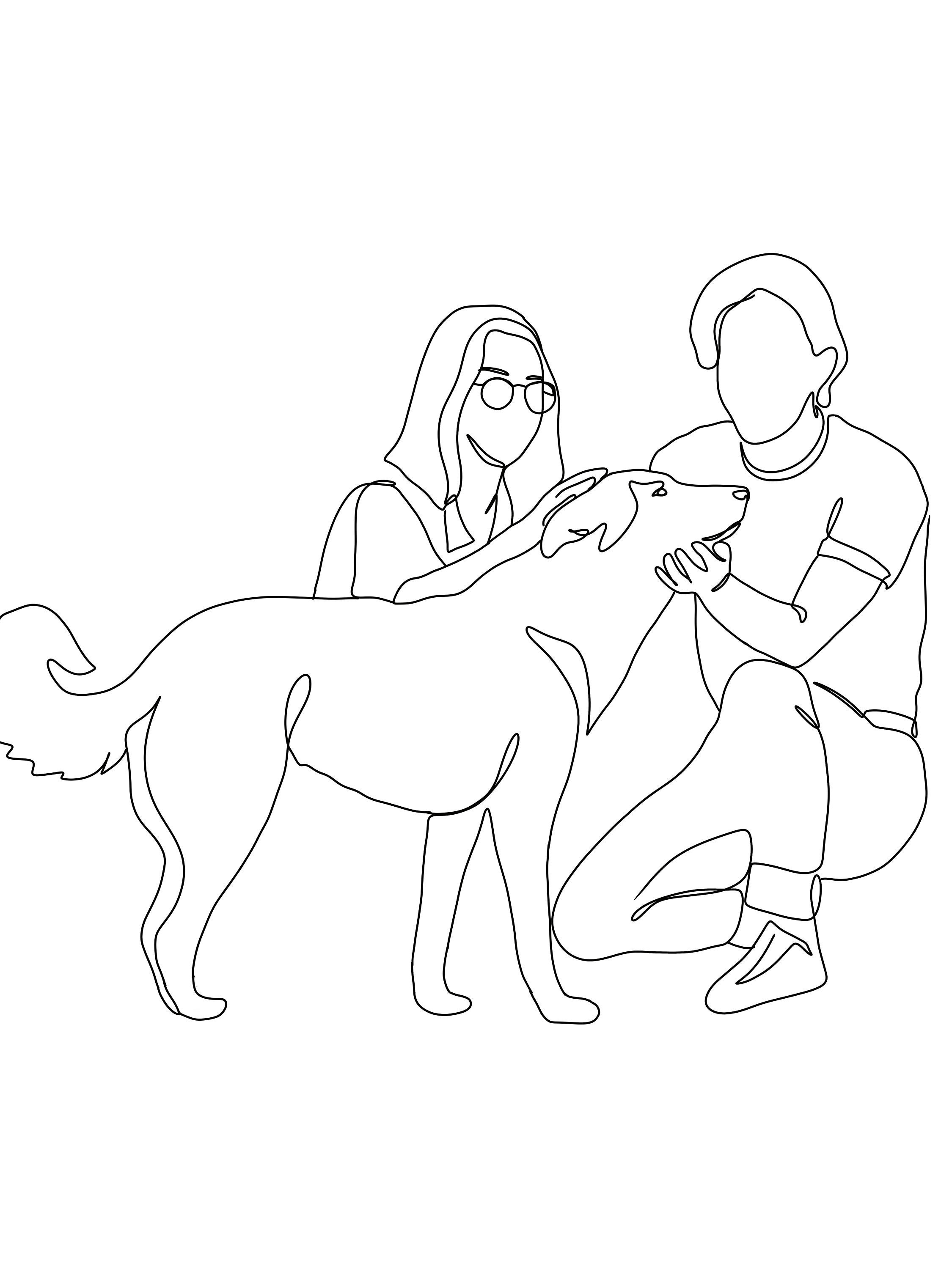 Custom Line Drawing Minimalist Illustration Single Line Art - Etsy