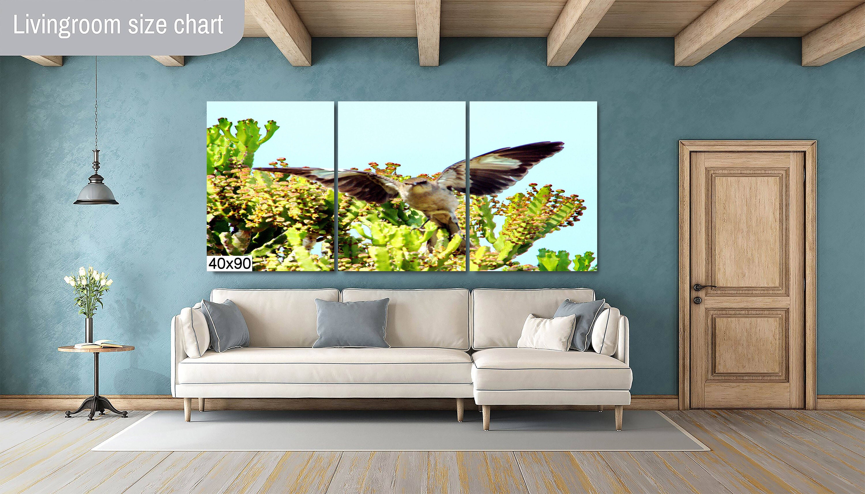 Mockingbird Mating Dance, Photography, Canvas, Print, Livingroom ...