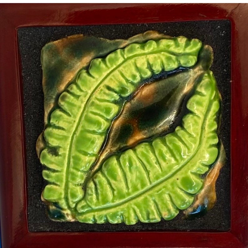 Uluhe Fern Ceramic Tile Keepsake Box, Hawaiian Art - Etsy