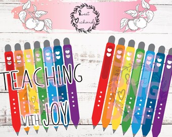 Flair Pen Svg, Teaching With Flair Svg, Teacher Svg, Teacher Gift ...