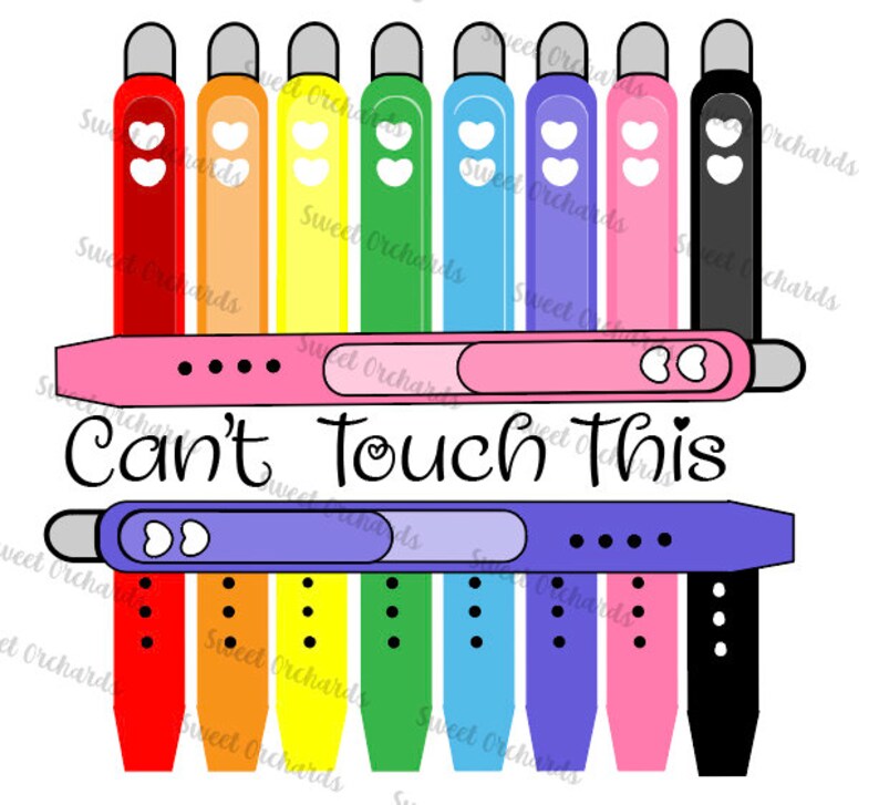 Gel Pens Clipart PNG & SVG File | Etsy