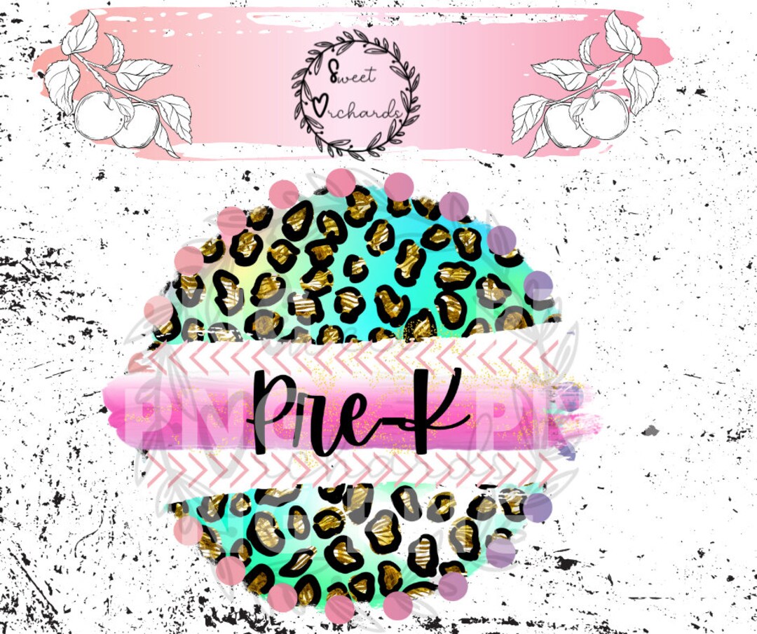 PRE-K - PNG Design Only - Etsy