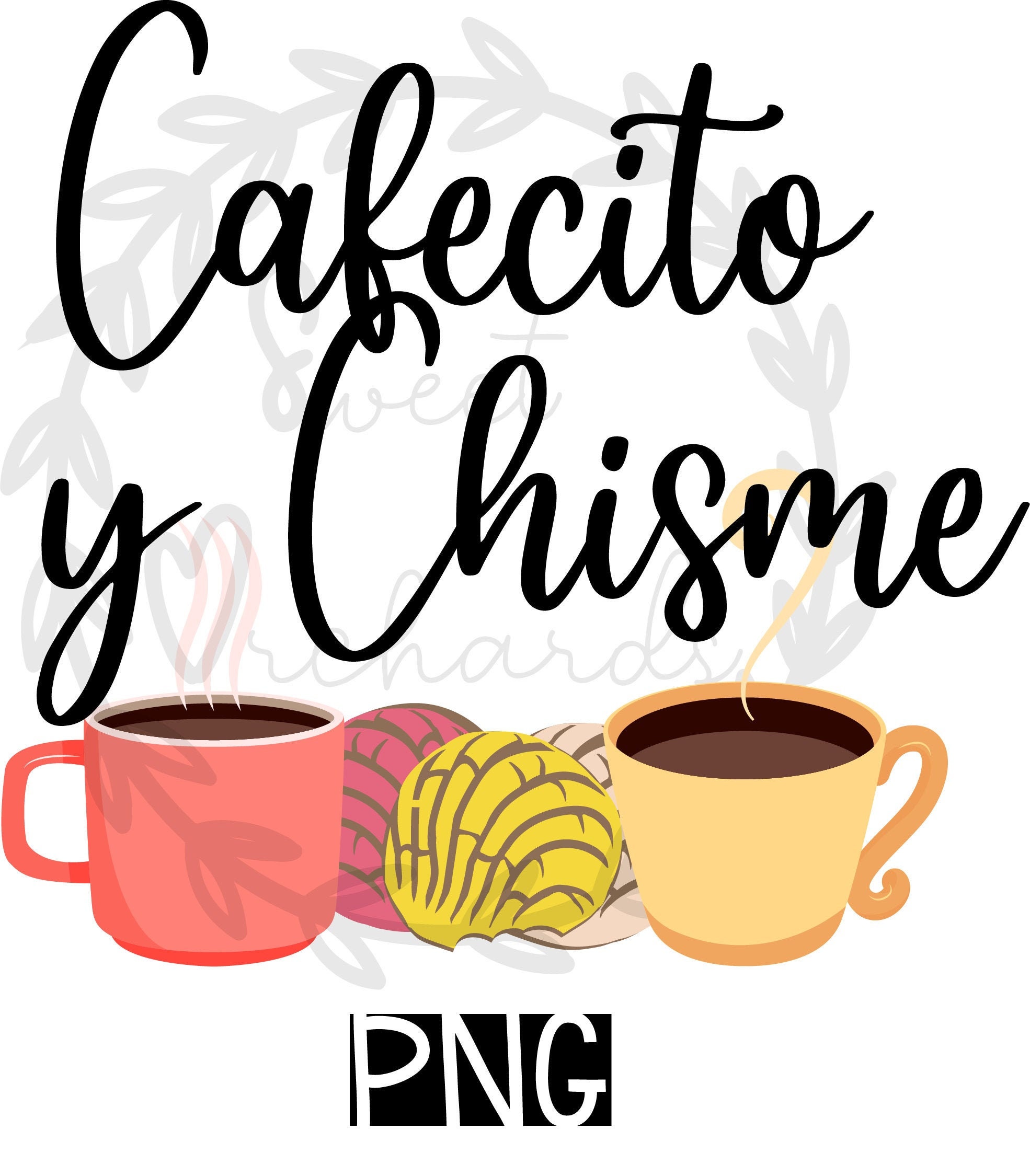 Cafesito Y Chisme Frase PNG/SVG - Etsy UK