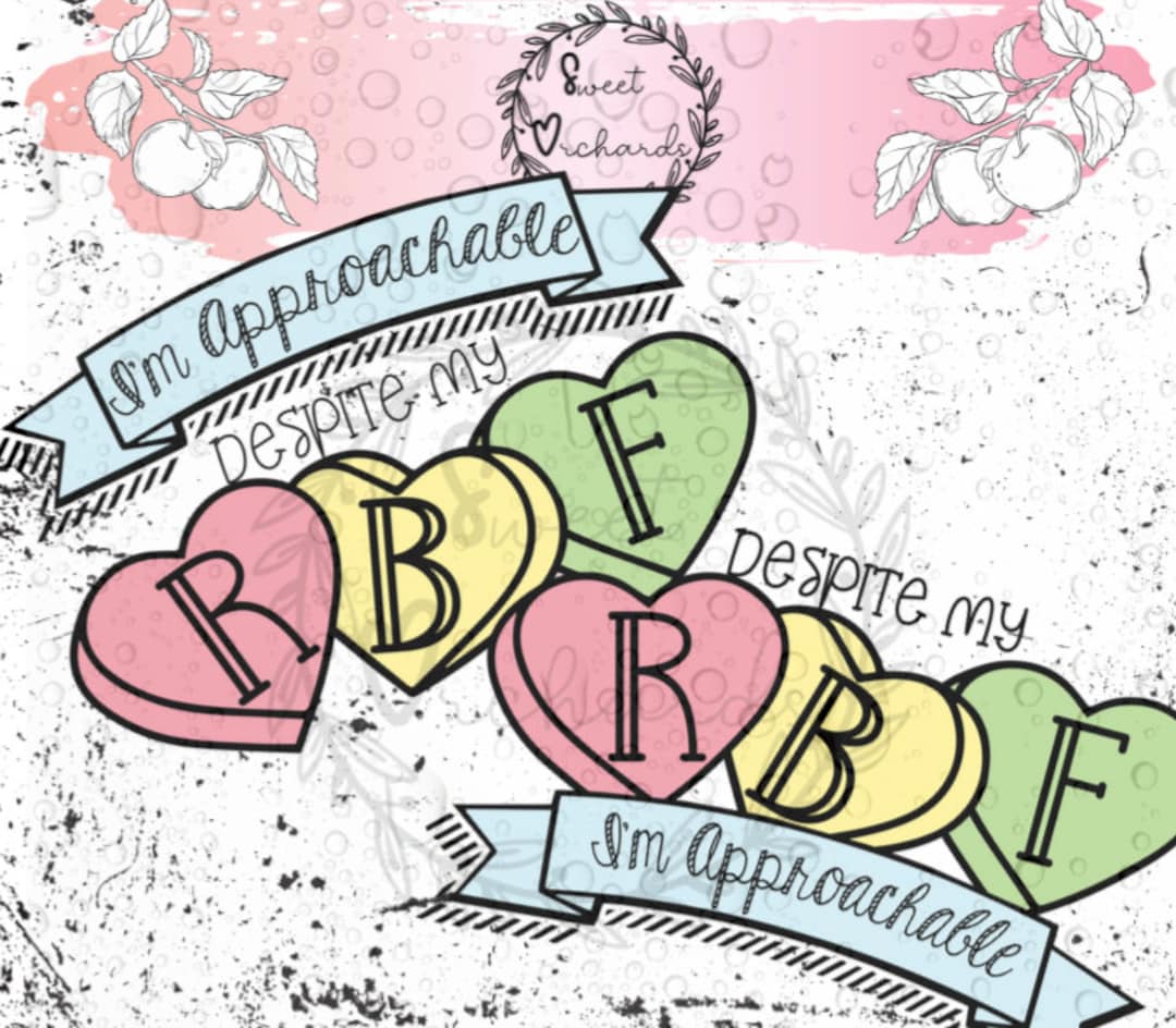 Approachable-rbf Valentine SVG / PNG / Dxf - Etsy