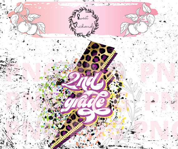2nd Grade PNG Design Only - Etsy