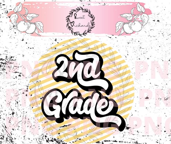 Second Grade SVG / PNG/ DXF - Etsy