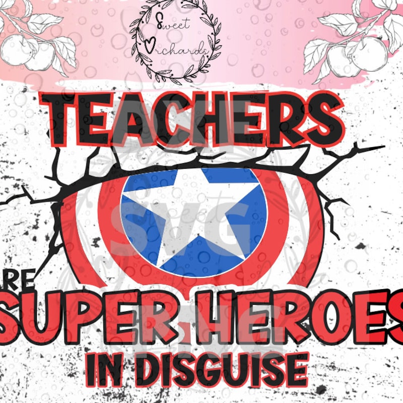 Superhero Teacher Svg - Etsy