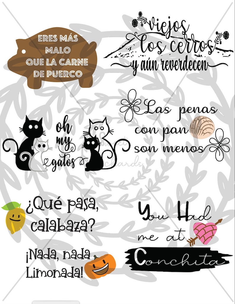 Frases Y Dichos En Español SVG Mini Bundle - Etsy