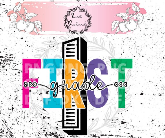 First Grade SVG / PNG/ DXF - Etsy