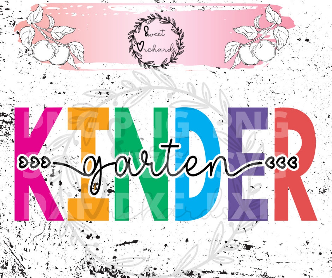 Kindergarten- SVG / PNG/ DXF - Etsy