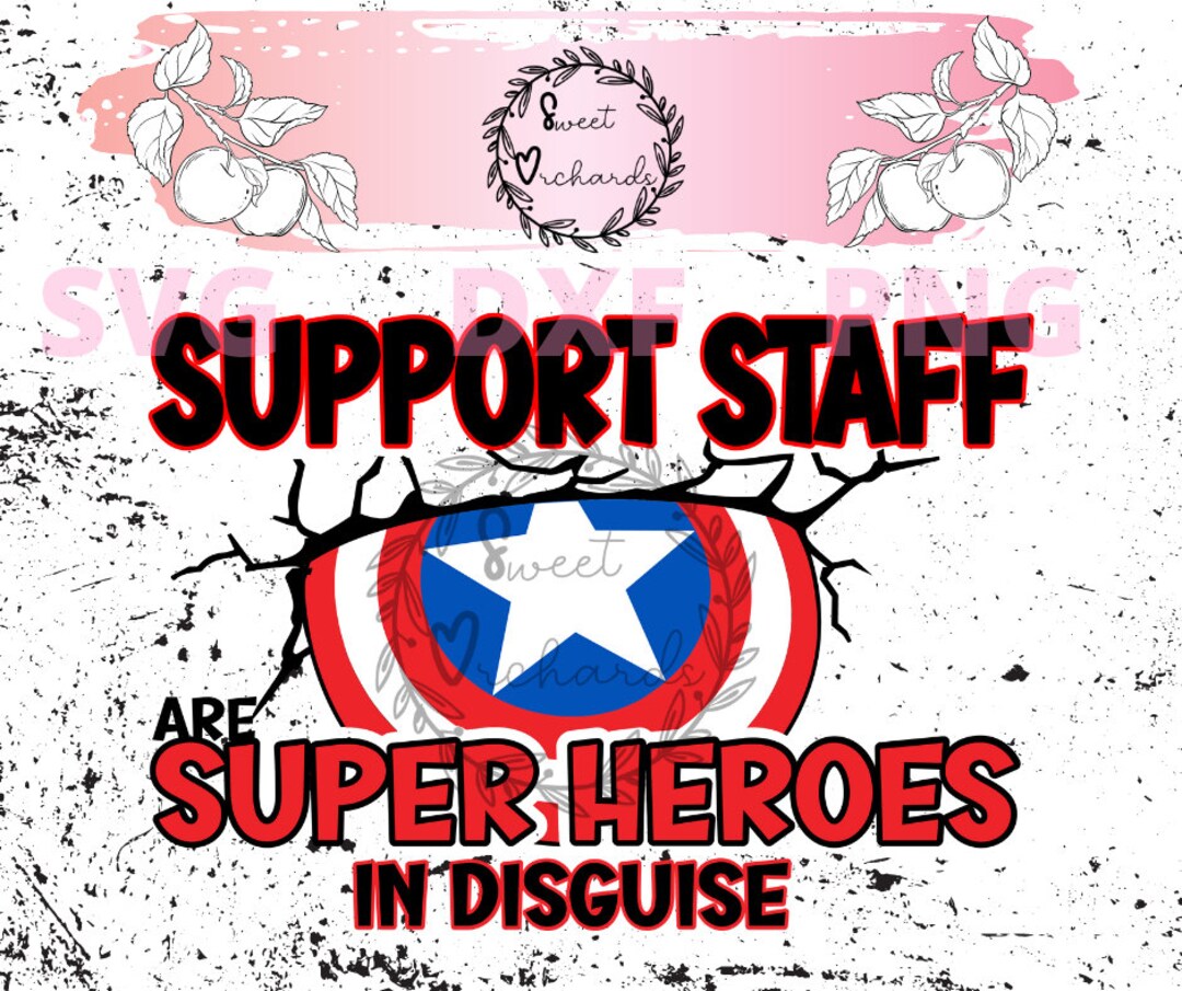 Support Staff PNG/SVG/DXF File - Etsy