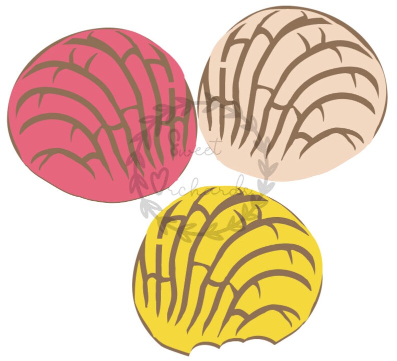 Conchas Pan/bread / Pan Dulce SVG / PNG / DXF | Etsy