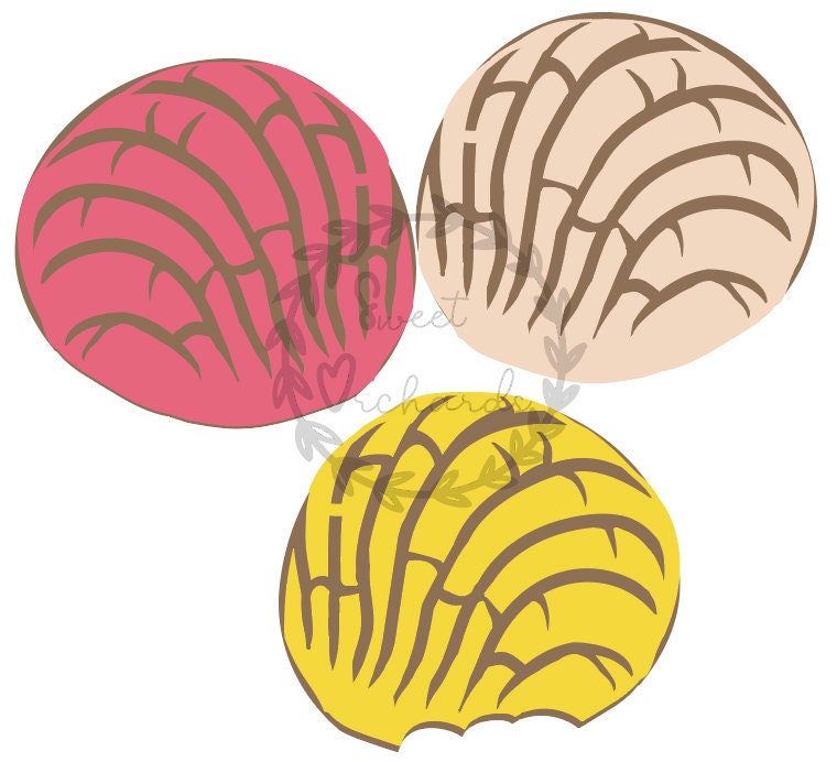 Conchas Pan/bread / Pan Dulce SVG / PNG / DXF - Etsy