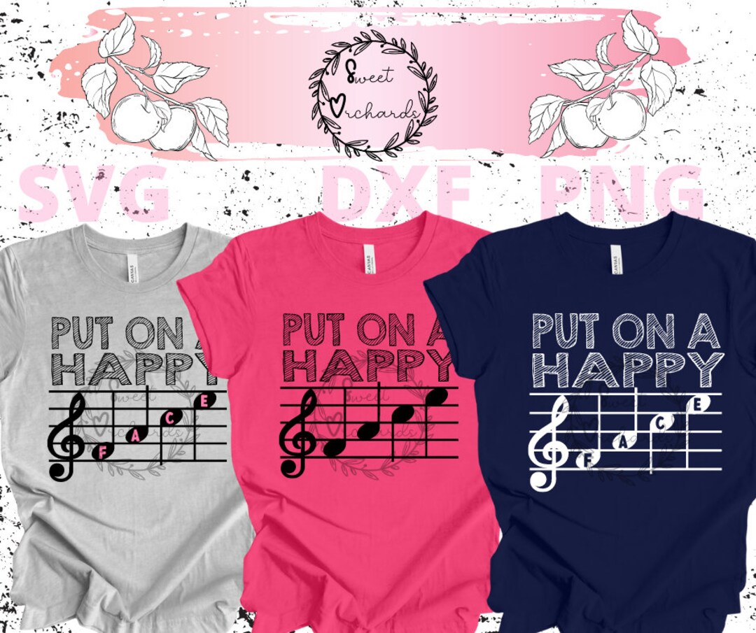 Put on a Happy Face / Music / SVG / PNG / DXF - Etsy