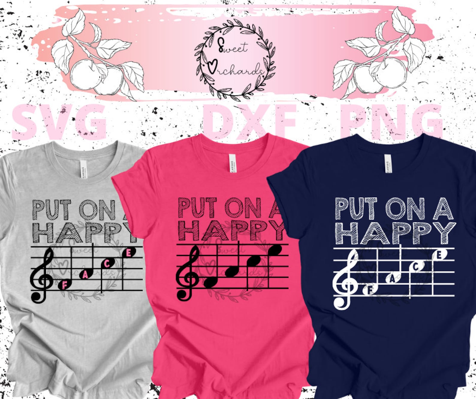 Put on a Happy Face / Music / SVG / PNG / DXF - Etsy