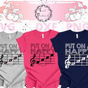 Put on a Happy Face / Music / SVG / PNG / DXF - Etsy