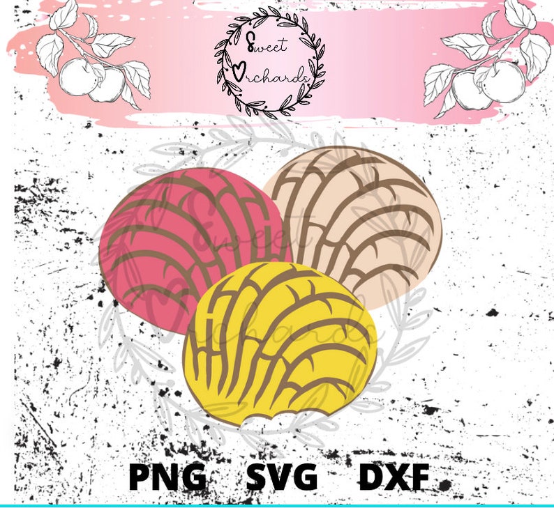Conchas Pan/bread / Pan Dulce SVG / PNG / DXF - Etsy Finland