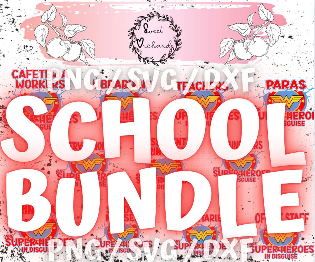 School Bundle PNG/SVG/DXF File - Etsy