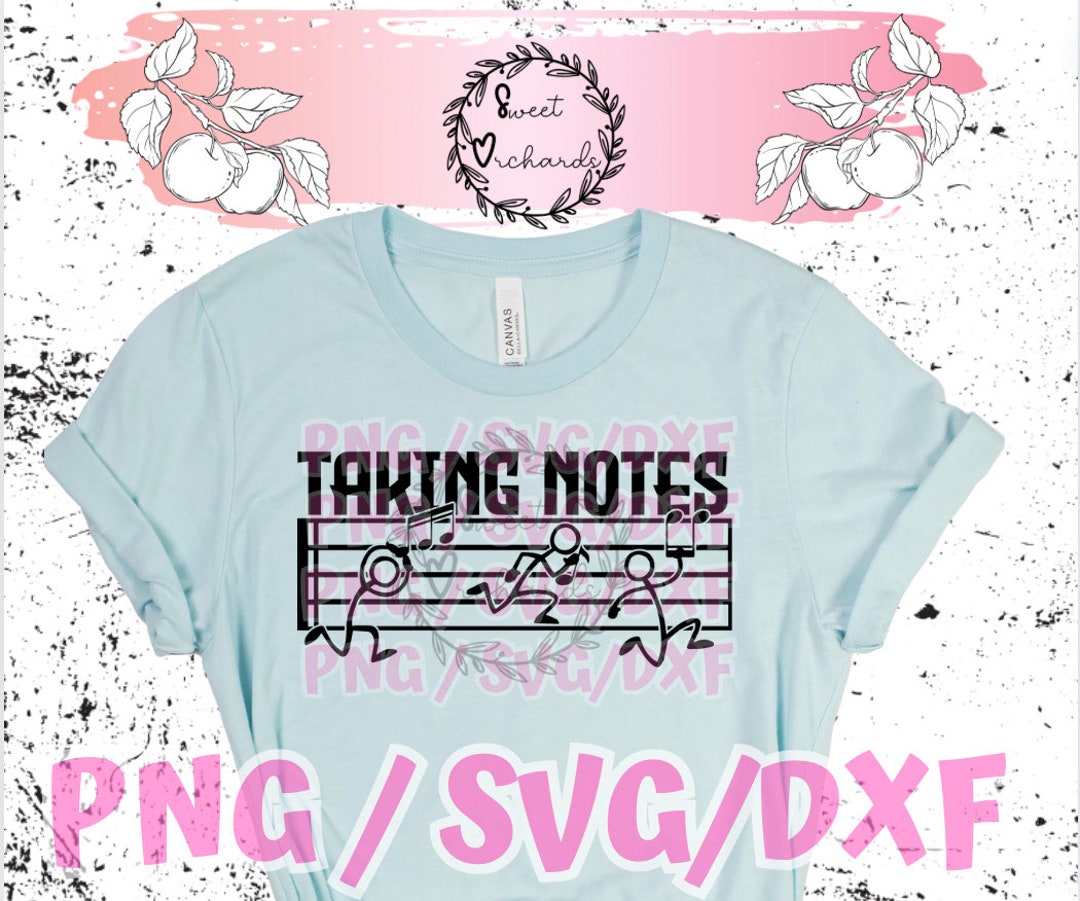 Taking Notes SVG / PNG / DXF - Etsy