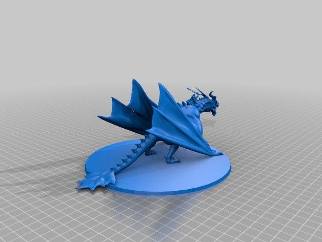 Dragon With Rider. STL File for 3D Printing Digital Download. (Instant ...
