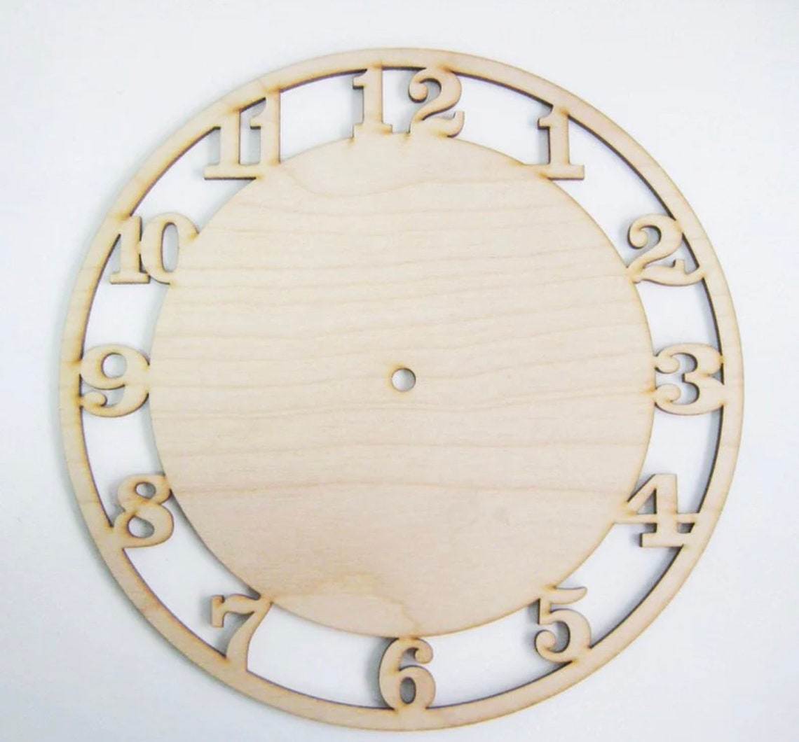 Clock for Laser Cut. Digital Download. - Etsy