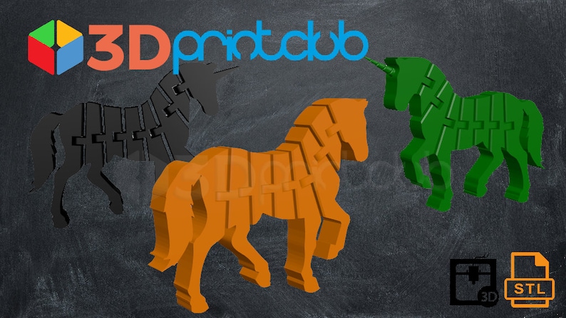 Flexi-horse. 3d Toy. STL File for 3D Printing Digital Download 47 2 - Etsy
