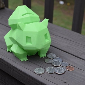 Bulbasaur Coin Bank. STL File for 3D Printing - Digital Download. - Etsy