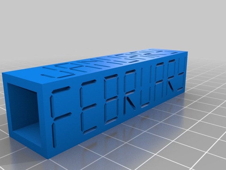Calendar Blocks. STL File for 3D Printing Digital Download. - Etsy