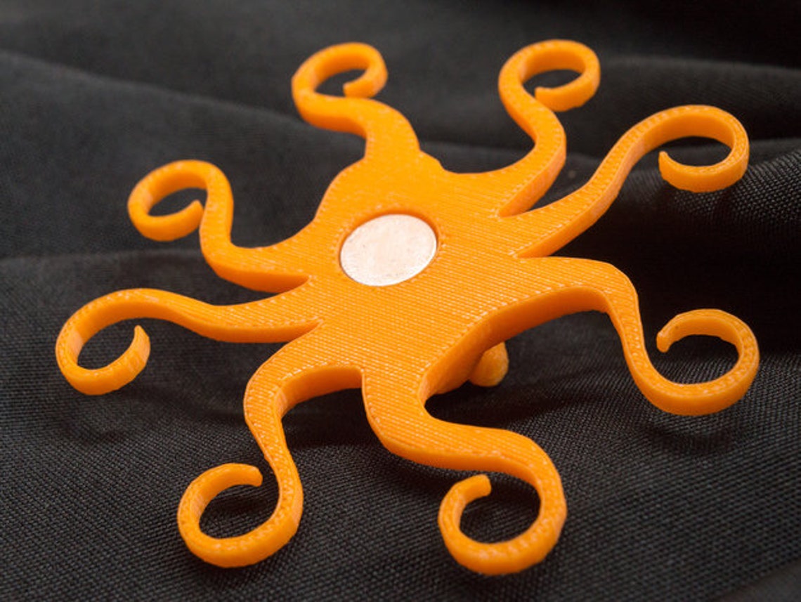 Octopus Magnet. STL File for 3D Printing Digital Download. | Etsy
