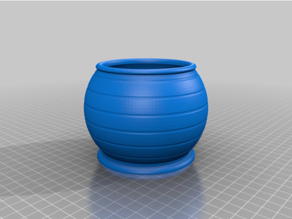 Basic Pot/planter. STL File for 3D Printing Digital - Etsy