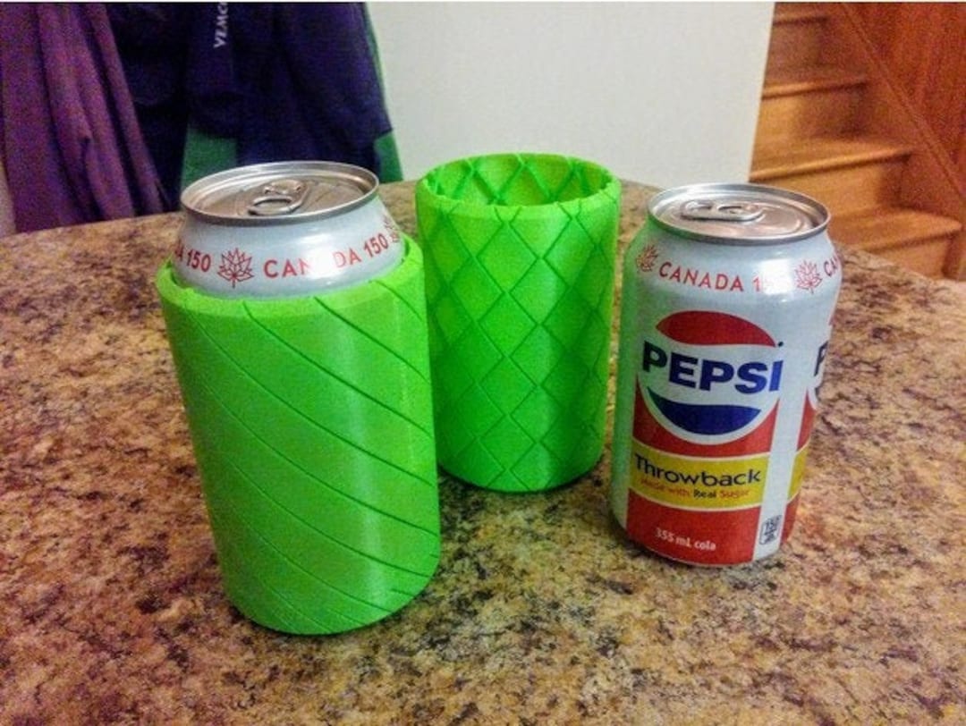 Spiral Vase Soda Can Cooler. STL File for 3D Printing - Digital ...